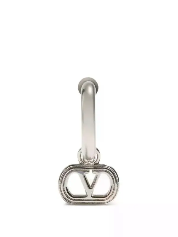 Valentino Garavani Vlogo Ovalette Earring - Silver