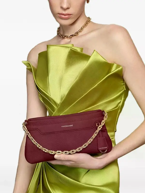 MAISON DE SABRE Leather Shoulder Bag - Red