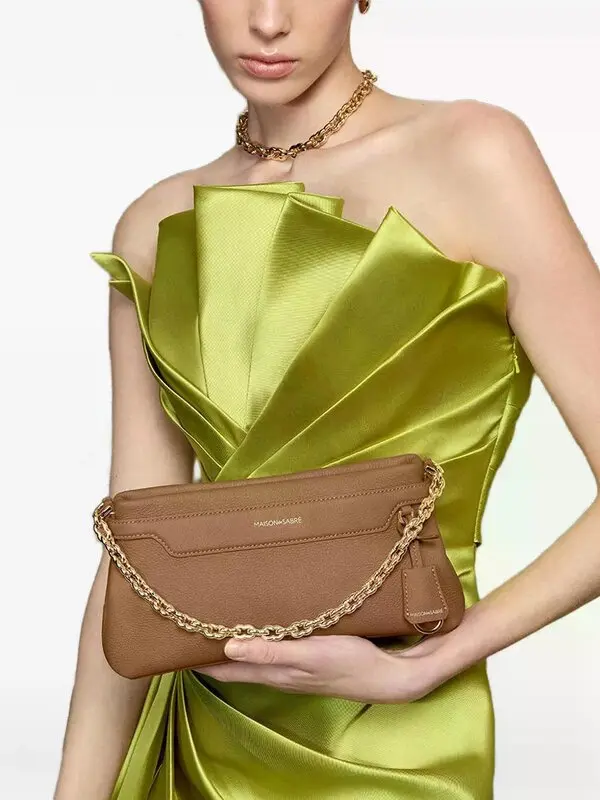 MAISON DE SABRE The Palais Soirée Leather Shoulder Bag - Brown