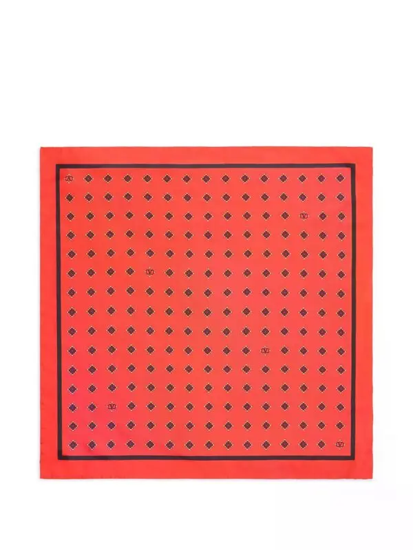 Valentino Garavani Opticool Silk Scarf - Red