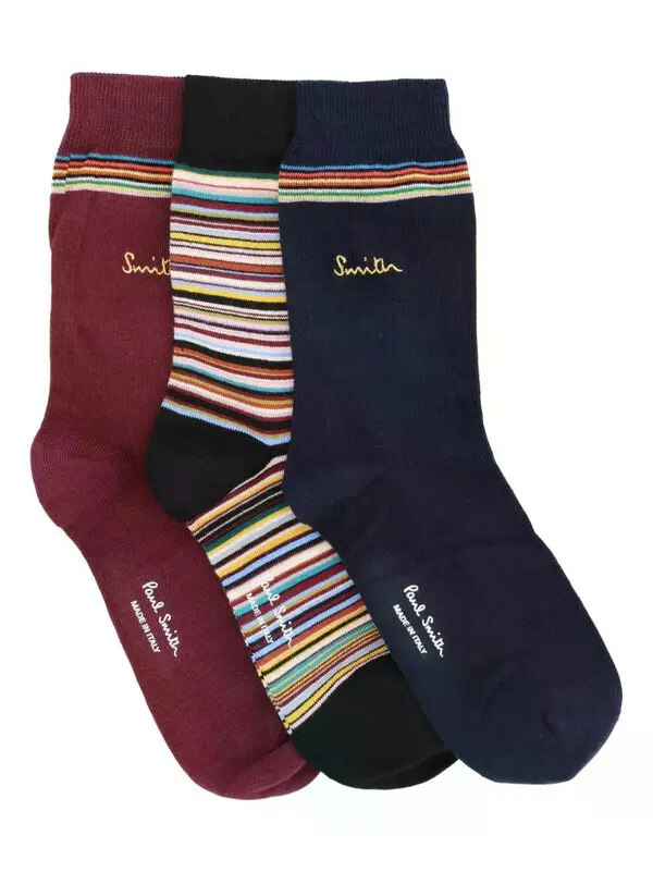 Paul Smith Striped Logo Socks