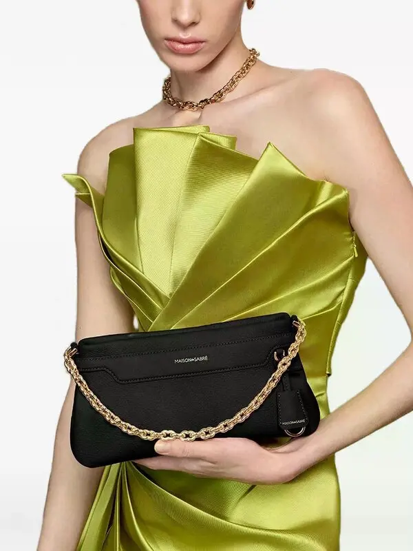 MAISON DE SABRE The Palais Soirée Leather Shoulder Bag - Black