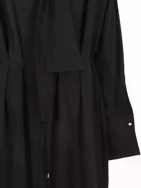 Carven Tie-neck Maxi Shirt Dress