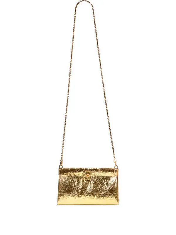 Etro Leather Shoulder Bag With Chain Strap