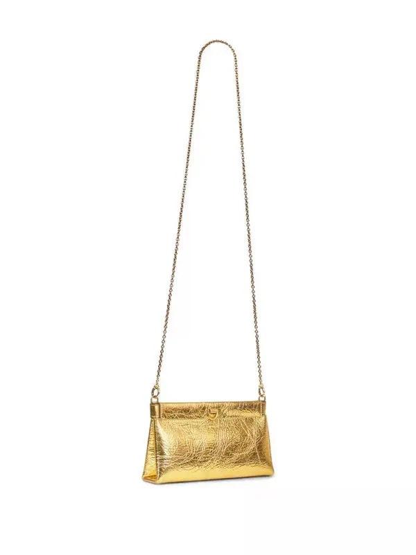 Etro Leather Shoulder Bag With Chain Strap
