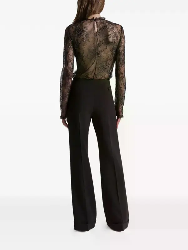 Alberta Ferretti Lace Sequin Blouse