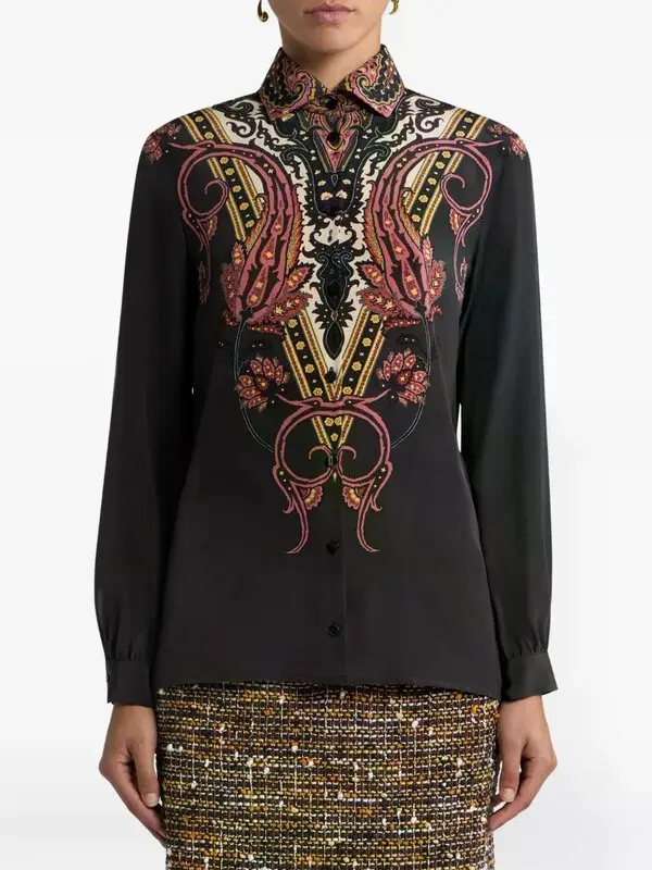 Etro Paisley-print Silk Shirt