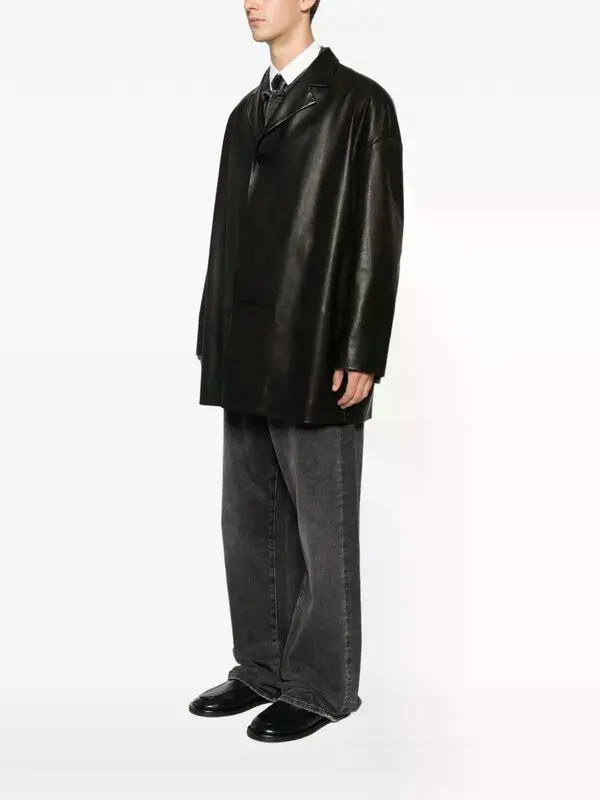 Fear Of God Button-up Leather Coat