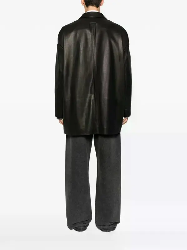 Fear Of God Button-up Leather Coat