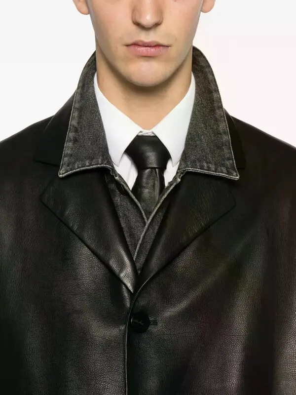 Fear Of God Button-up Leather Coat