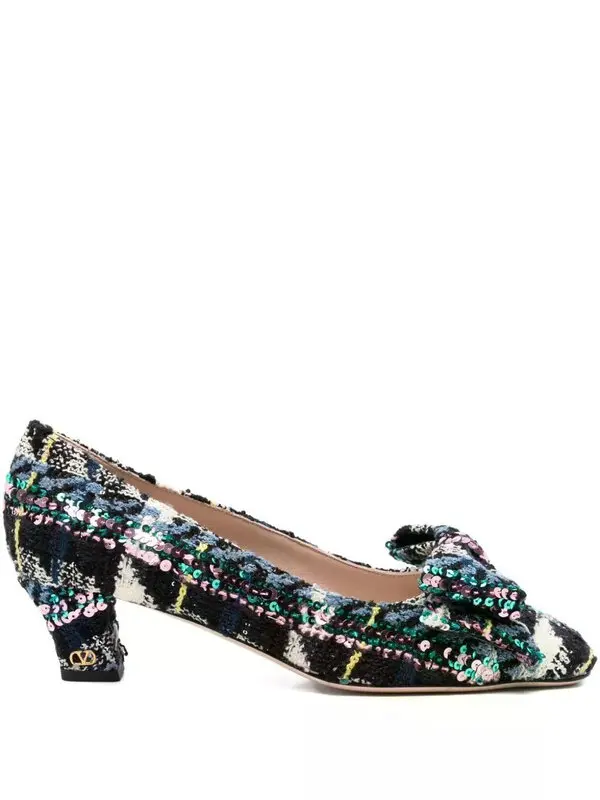 Valentino Garavani 45mm Bowow Pumps - Black