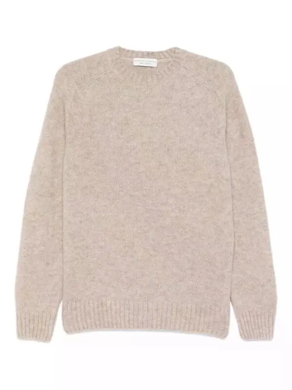 FILIPPO DE LAURENTIIS Ribbed Crew Neck Sweater - Neutrals