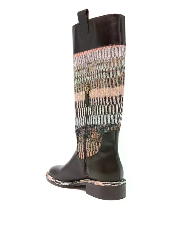 Missoni Paneled Knee High Boots