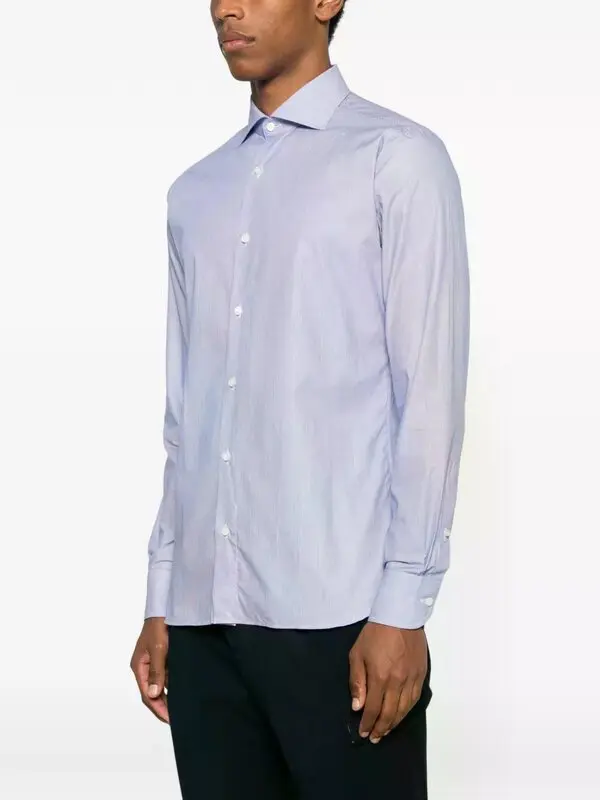 TRUZZI Striped-pattern Shirt - Blue