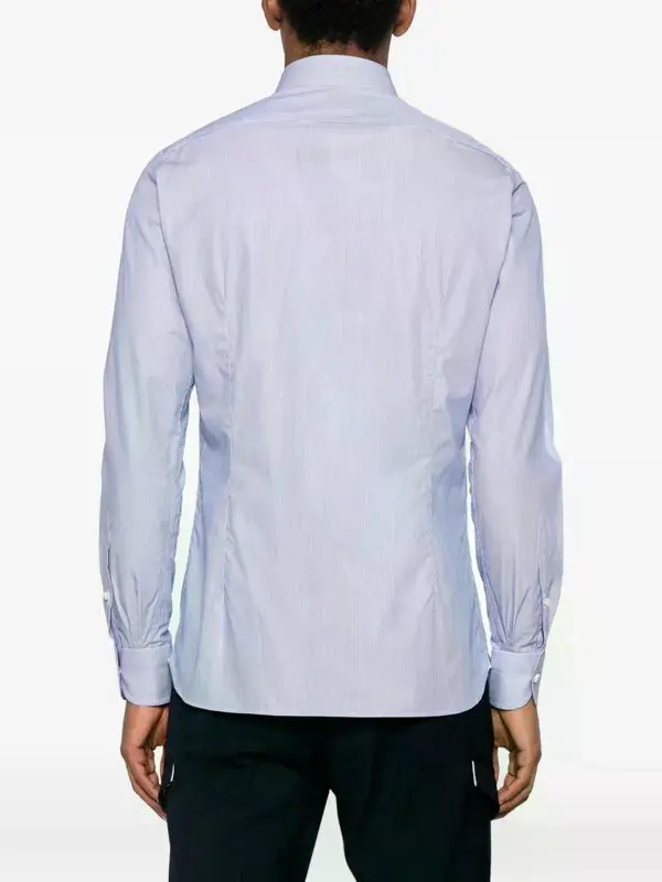 TRUZZI Striped-pattern Shirt - Blue