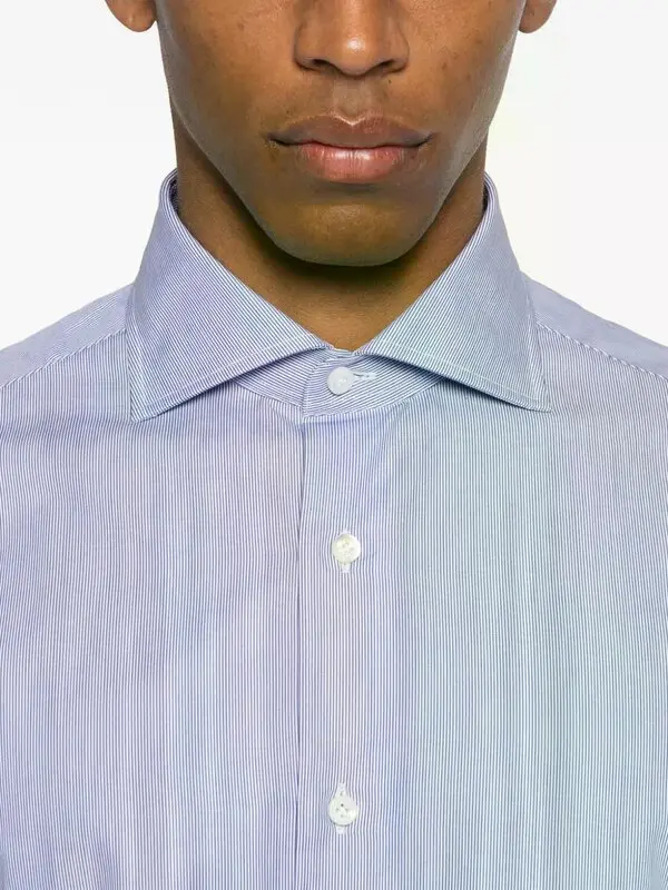 TRUZZI Striped-pattern Shirt - Blue
