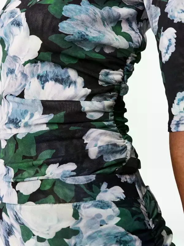 Stella McCartney Floral Print Mesh Top