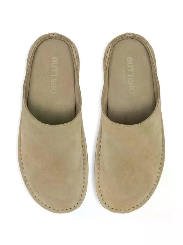 BUTTERO® Suede Slip-on Sandals