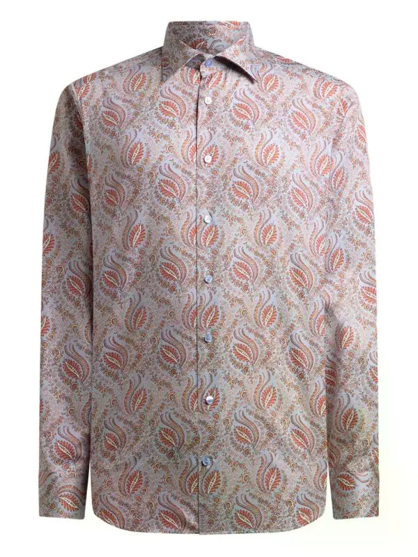 Etro Paisley Foliage Satin Shirt