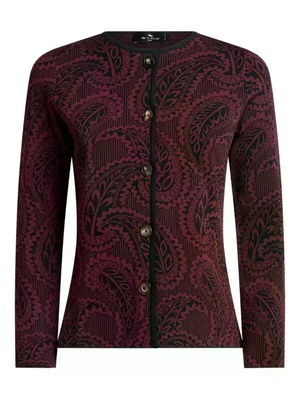 Etro Jacquard Buttoned Cardigan