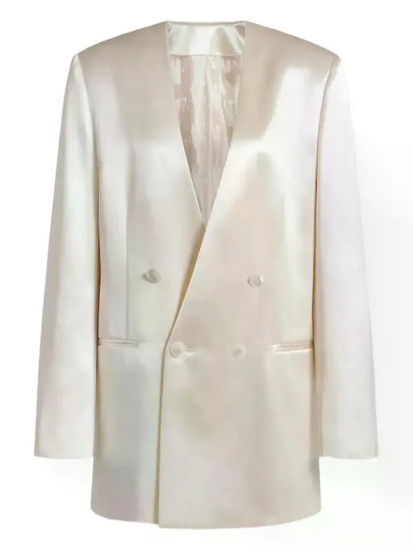 Alberta Ferretti Double-breasted Jacket - Neutrals