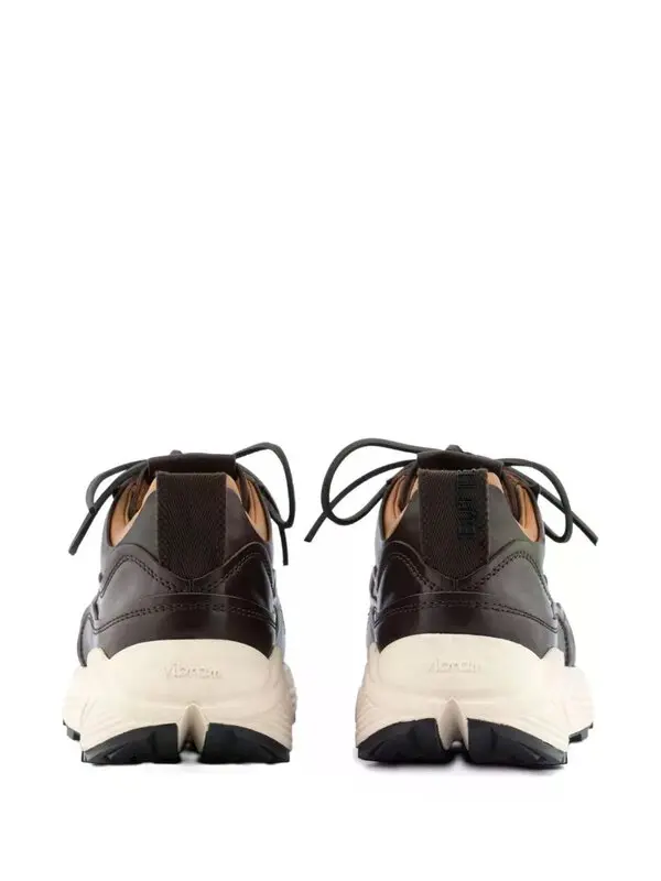 BUTTERO® Vinci Perforated Leather Sneakers - Brown