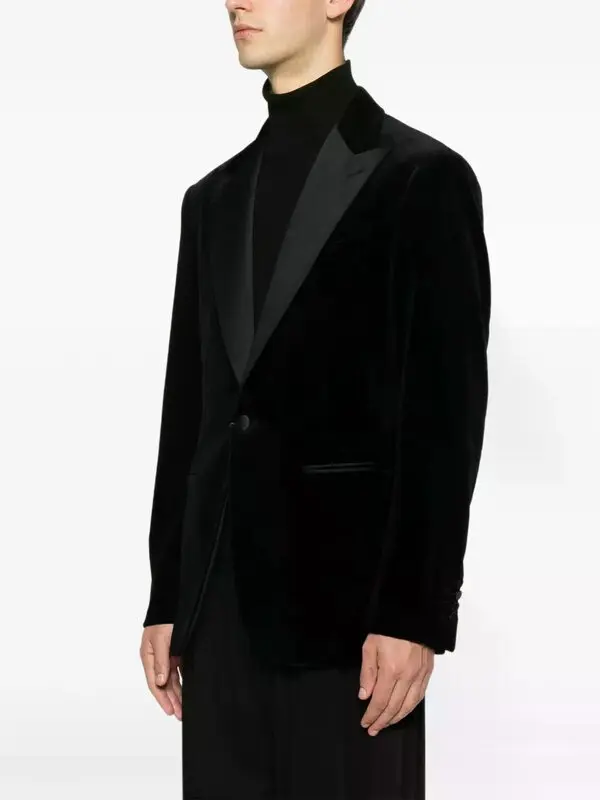 Canali Textured Blazer - Black