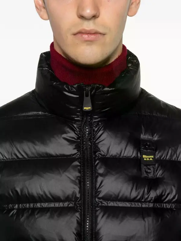 BLAUER. Zip-up Padded Jacket - Black
