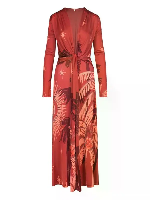 Johanna Ortiz Coral Marino Maxi Dress - Red