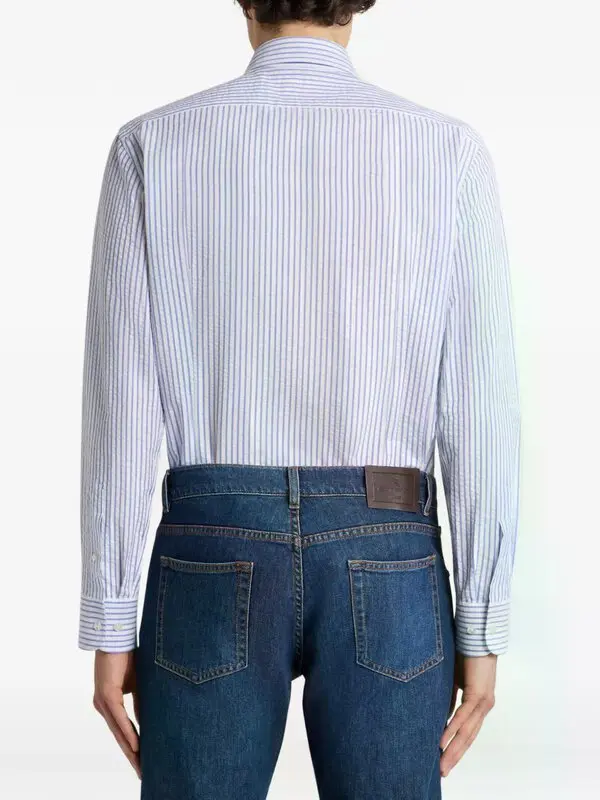 Etro Striped Seersucker Shirt