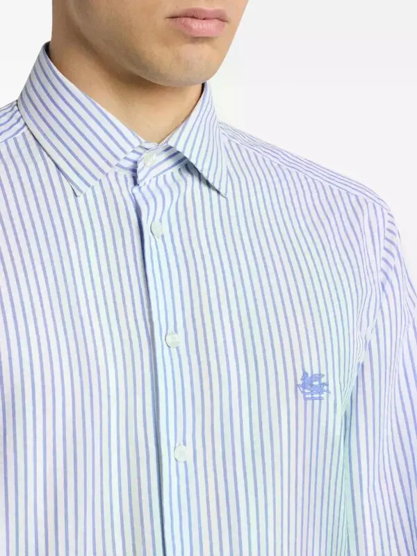 Etro Striped Seersucker Shirt