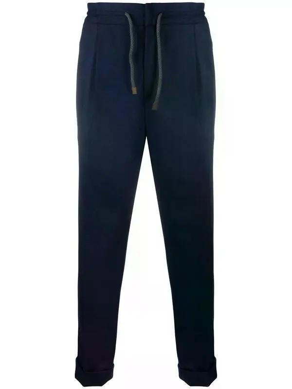 Brunello Cucinelli Cropped Drawstring Trousers