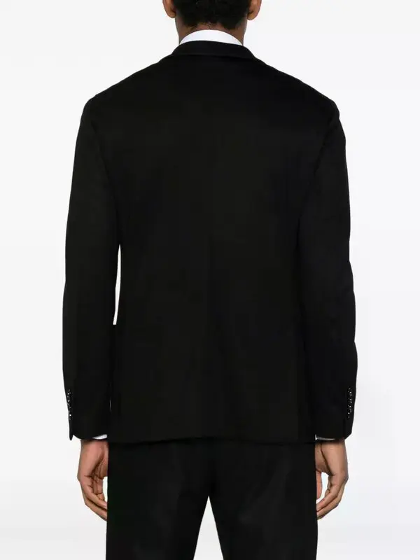 LARDINI Single-breasted Blazer - Black