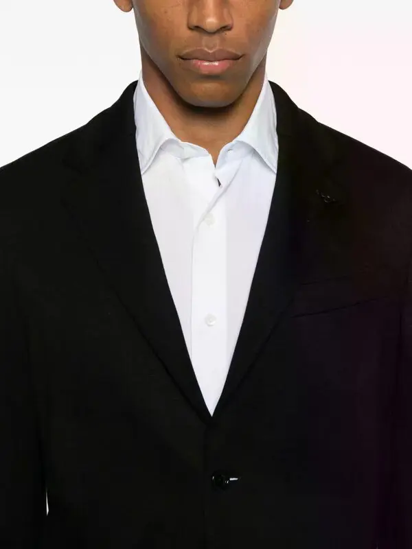 LARDINI Single-breasted Blazer - Black