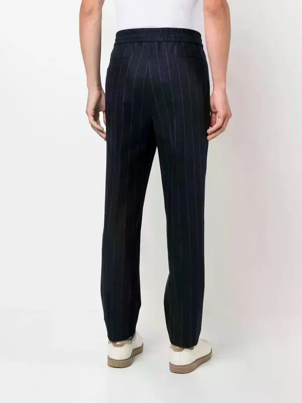 Brunello Cucinelli Pinstripe Drawstring Trousers