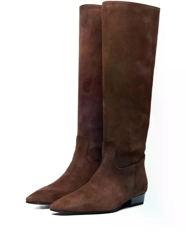 POCHE PARIS Square-toe Knee-high Boots