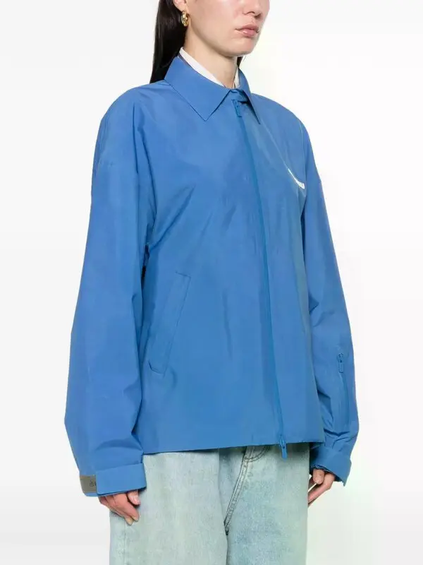 Miu Miu Zip-up Windbreaker With Logo