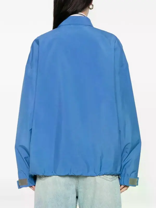 Miu Miu Zip-up Windbreaker With Logo