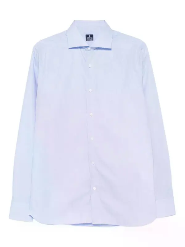 TRUZZI Checked-patterb Shirt - Blue