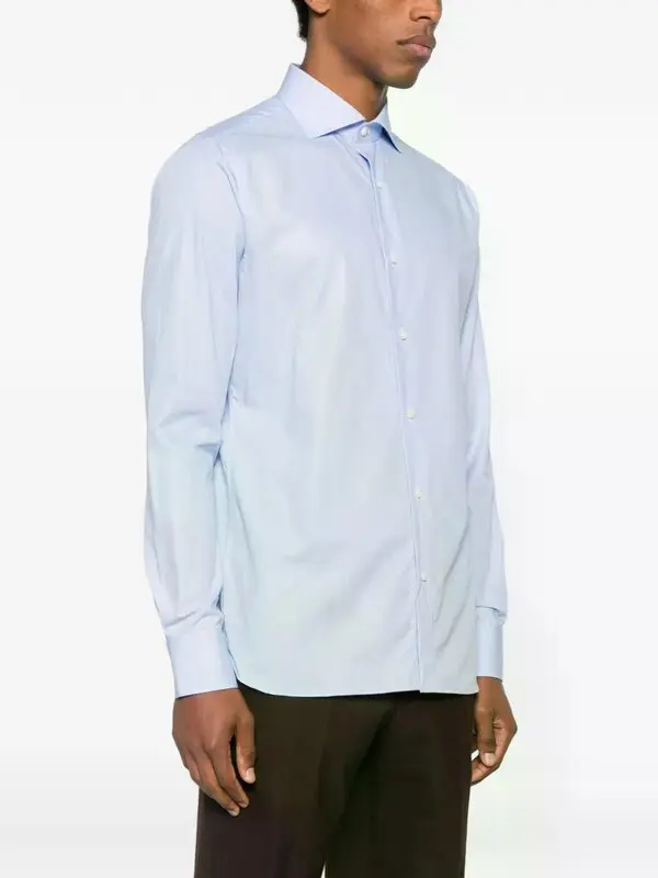 TRUZZI Checked-patterb Shirt - Blue