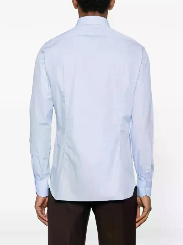 TRUZZI Checked-patterb Shirt - Blue
