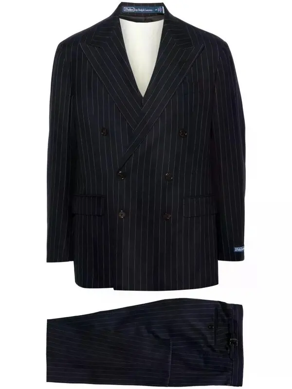 Polo Ralph Lauren Double-breasted Pinstriped Suit