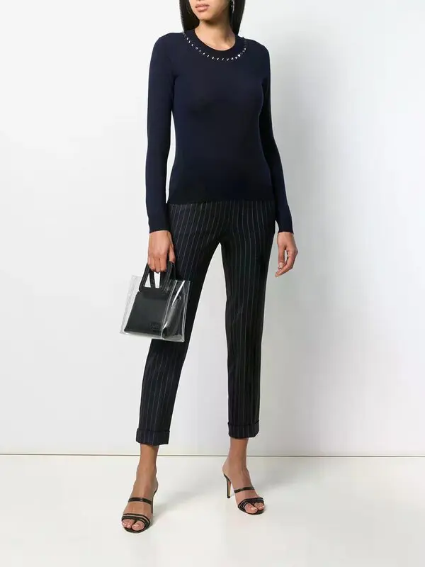 P.a.r.o.s.h Pinstripe Cuffed Trousers