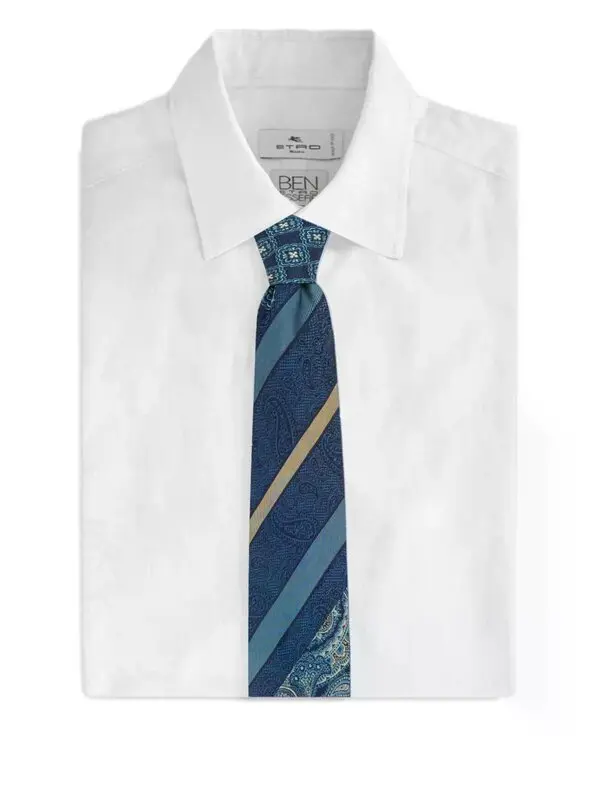 Etro Jacquard Patchwork Neck Tie