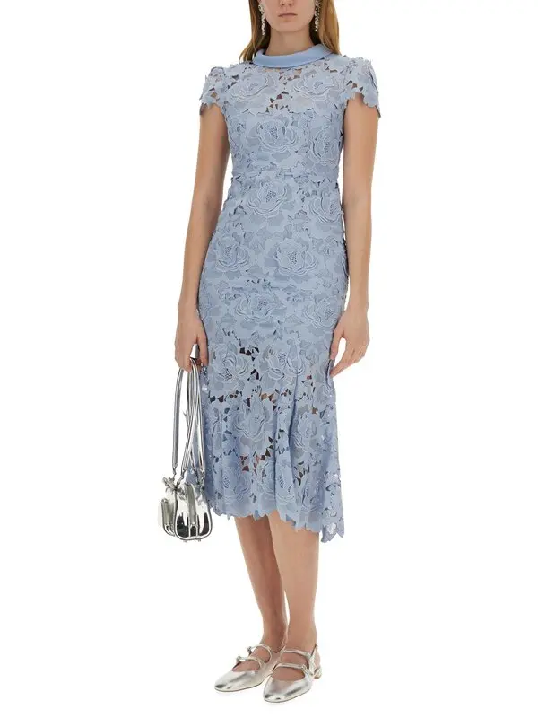 SELF-PORTRAIT Lace Midi Dress