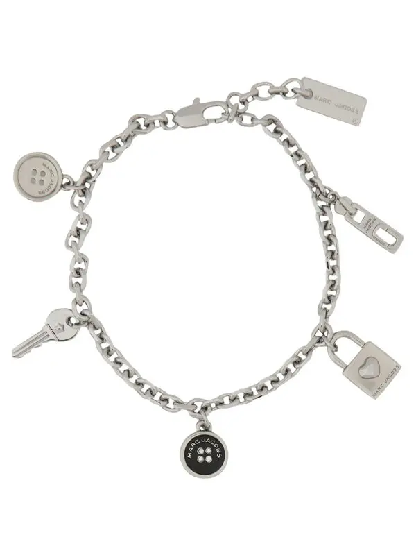 Marc Jacobs Button Charm Bracelet - Silver