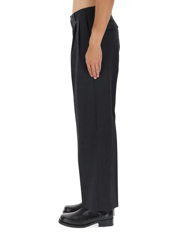 SUNFLOWER Wide Pleated Pants - Grey