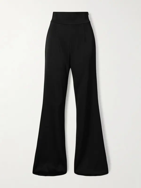 Galvan Satin Flared Pants