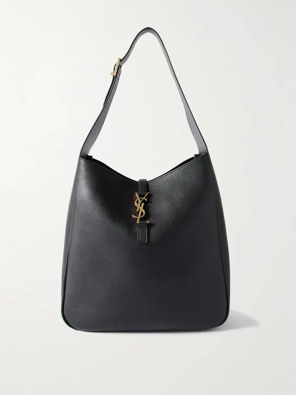 Saint Laurent Le 5 À 7 Large Leather Shoulder Bag - Black