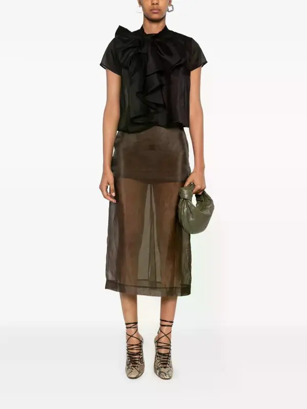 Viktor & Rolf Bow Blouse - Black